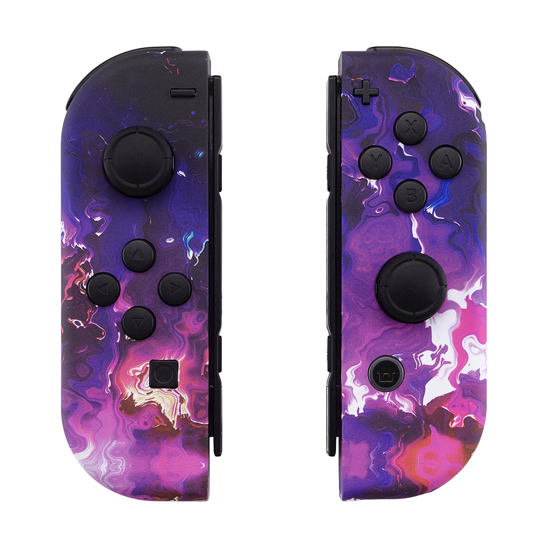 eXtremeRate Soft Touch Grip Surreal Lava for Joycon Handheld Controller ...
