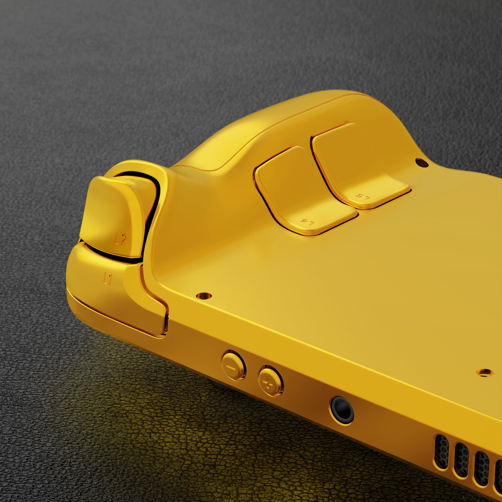 eXtremeRate Chrome Gold Custom Glossy Faceplate Back Plate Shell for ...