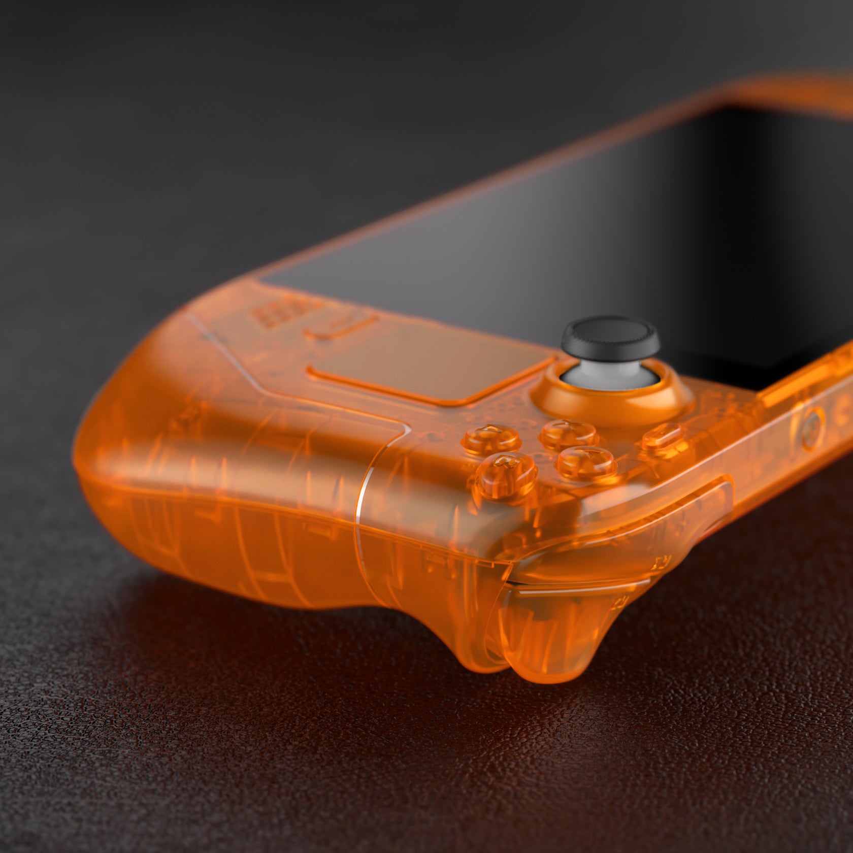 eXtremeRate Clear Orange Custom Faceplate Back Plate Shell for Steam ...