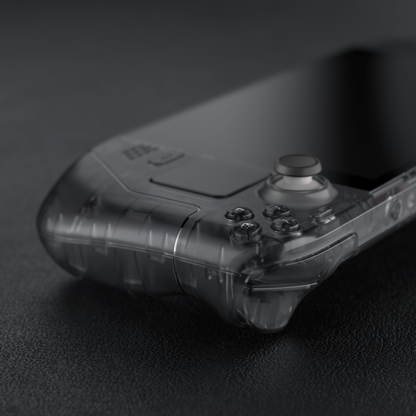 eXtremeRate Clear Slate Black Custom Faceplate Back Plate Shell for ...