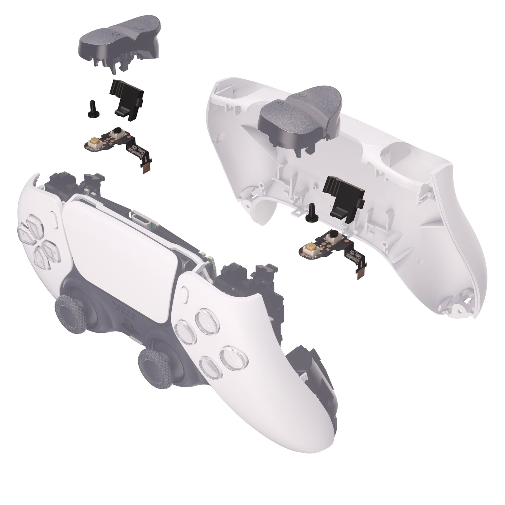 eXtremeRate Clicky Hair Trigger Kit for PS5 Controller BDM-010 & BDM ...