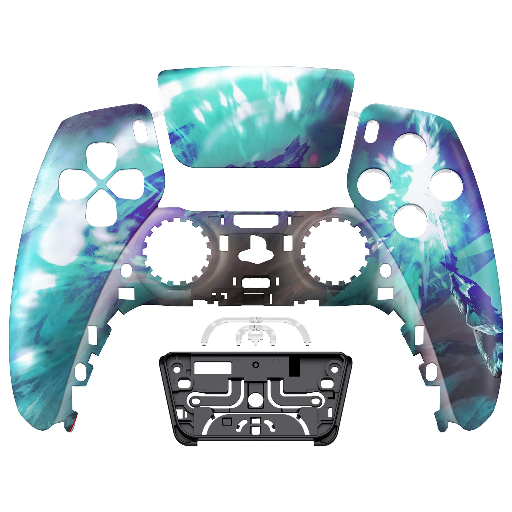 eXtremeRate Crystal Fantasy Front Housing Shell with Touchpad ...