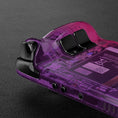 eXtremeRate Gradient Translucent Purple Rose Red Faceplate Back Plate ...