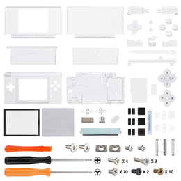 eXtremeRate Clear Replacement Full Housing Shell for Nintendo DS Lite ...