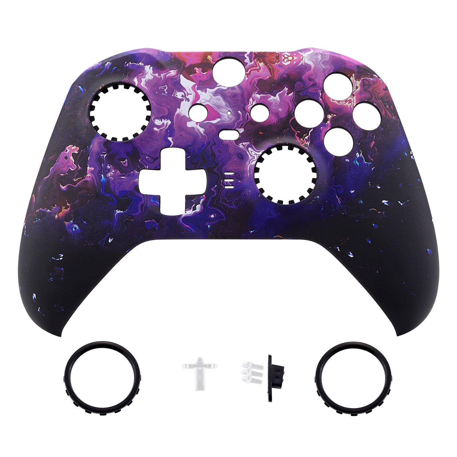 eXtremeRate Surreal Lava Patterned Faceplate Cover, Soft Touch Front ...