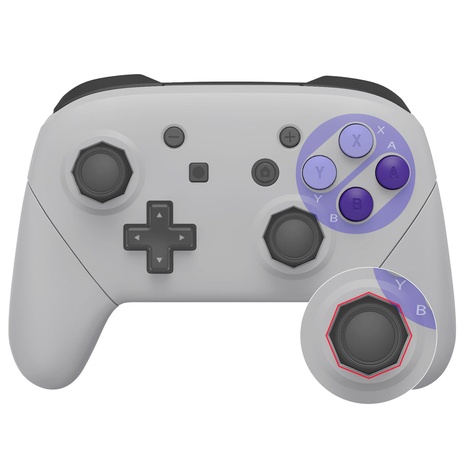 Octagonal Gated Sticks Design Full Set Shells for NS Switch Pro Contro ...