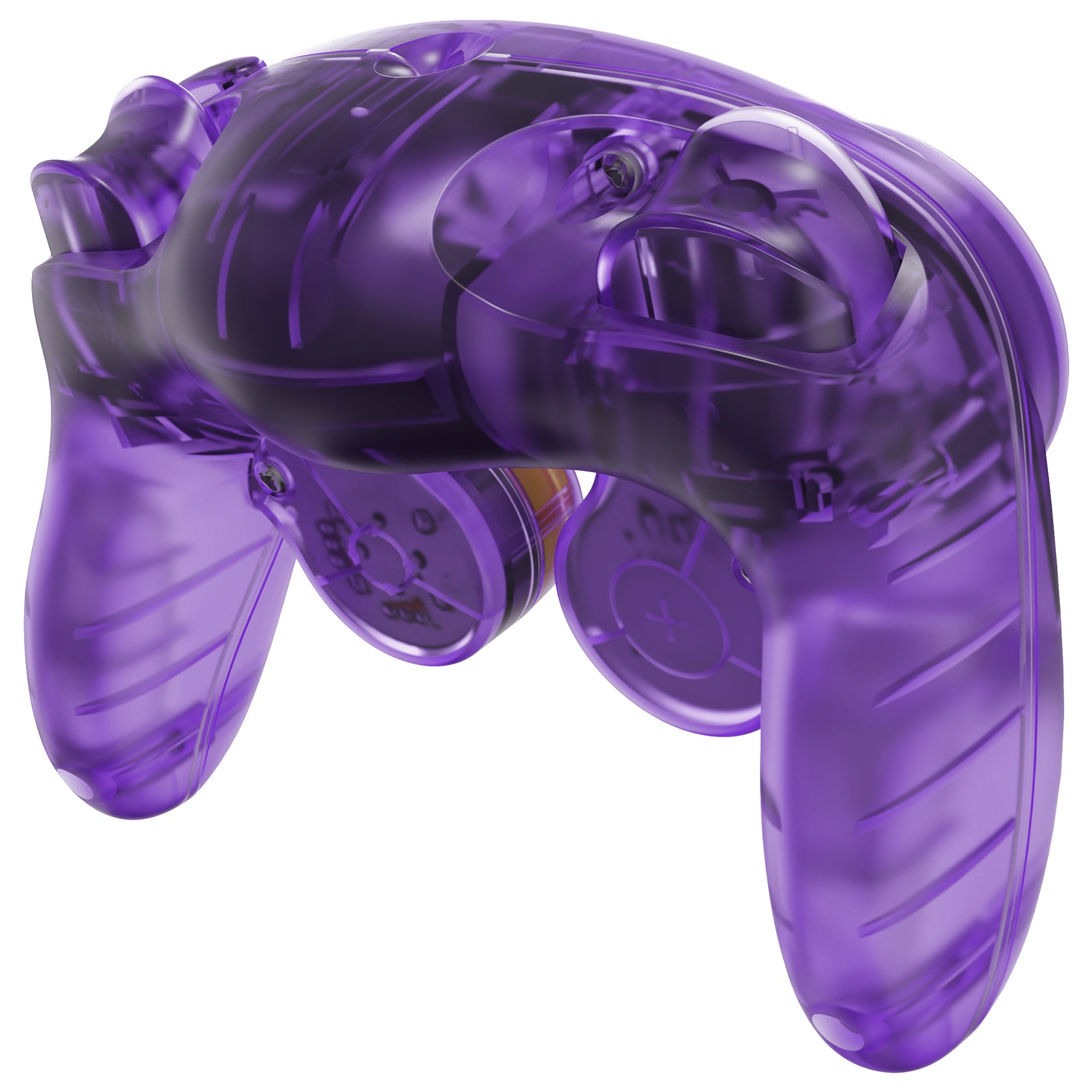 eXtremeRate Clear Atomic Purple Faceplate Backplate for Nintendo ...