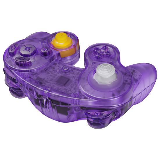eXtremeRate Clear Atomic Purple Faceplate Backplate for Nintendo ...