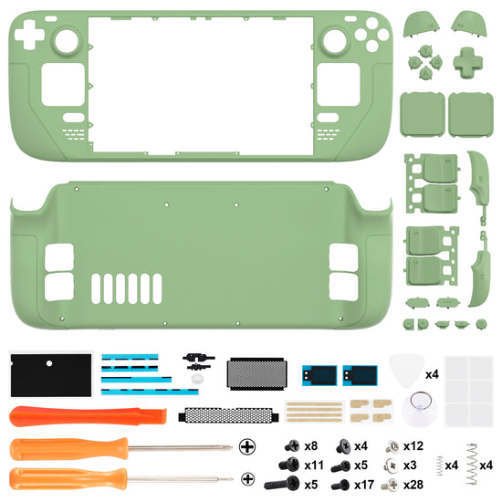 eXtremeRate Matcha Green Custom Faceplate Back Plate Shell for Steam ...