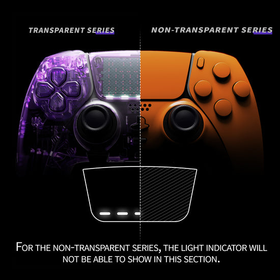 eXtremeRate Orange Full Set Housing Shell with Buttons Touchpad Cover ...