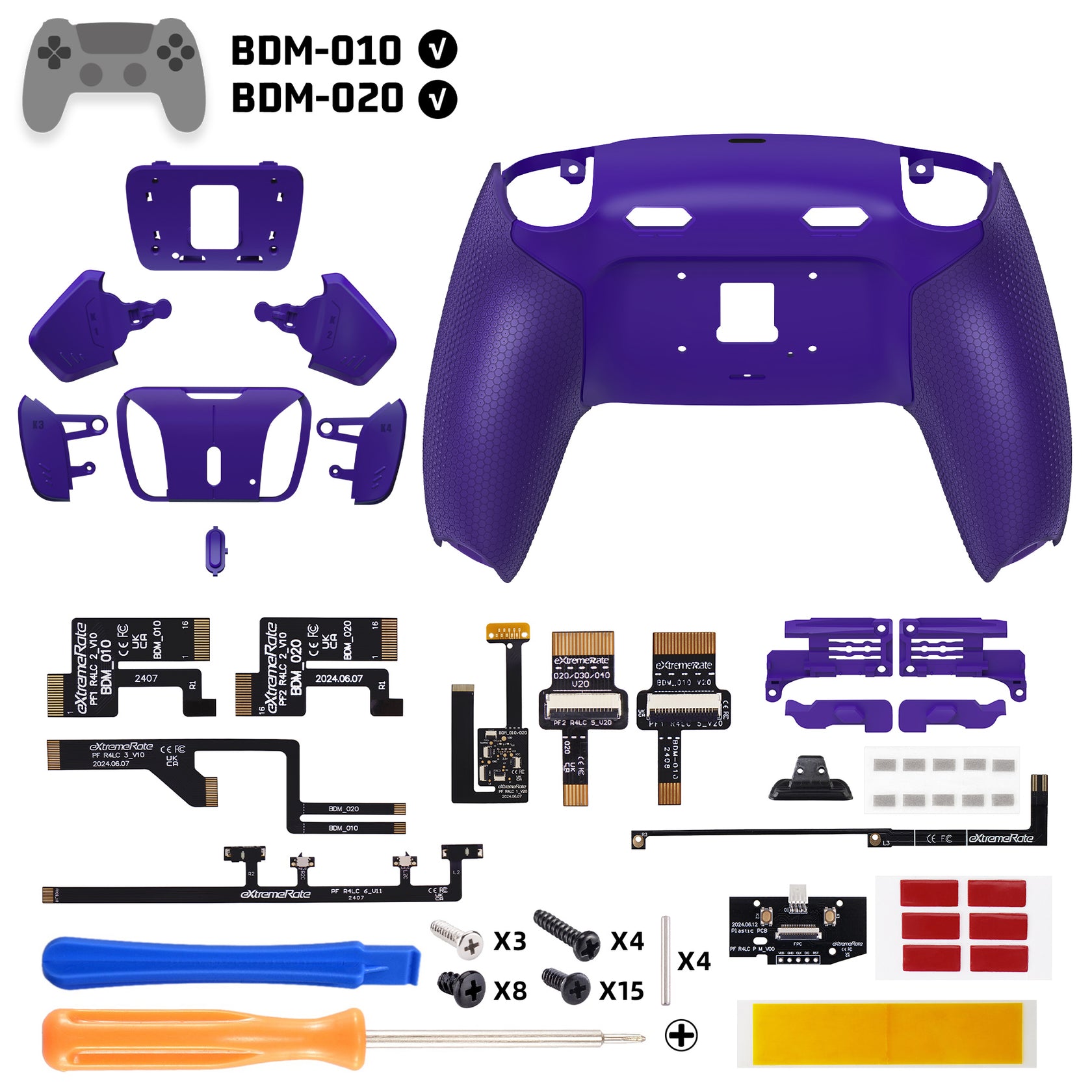 eXtremeRate RISE4 Plus MAX Back Paddles Kit with Clicky Trigger Stops ...