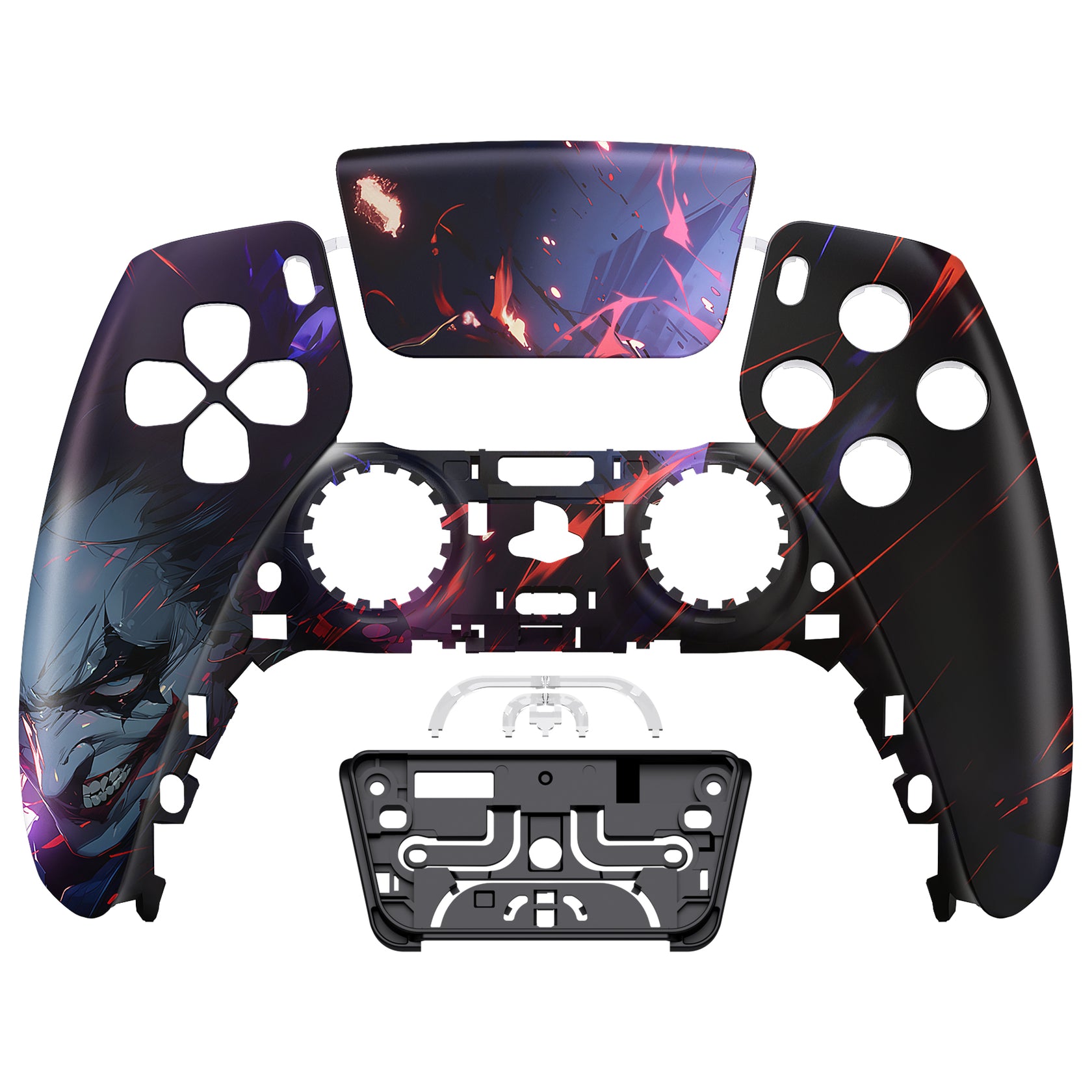 eXtremeRate I'm Always Smiling Front Housing Shell with Touchpad Compatible with ps5 Controller ...