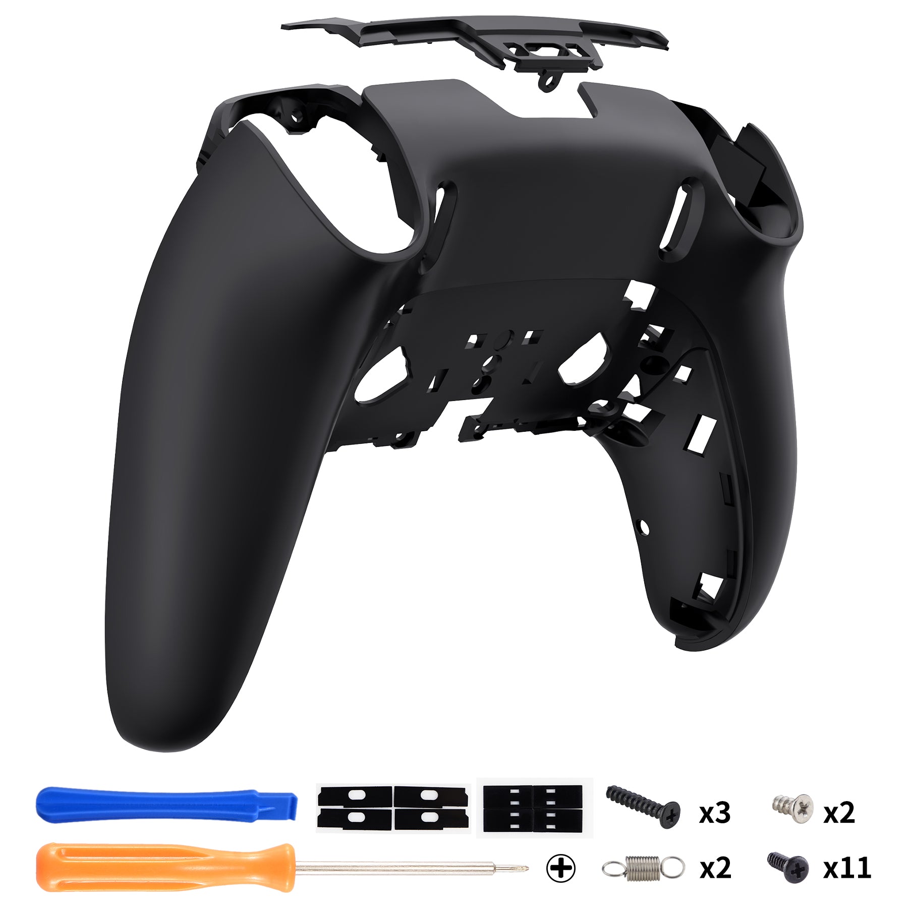eXtremeRate Black Custom Back Housing Bottom Shell Compatible with ps5 ...