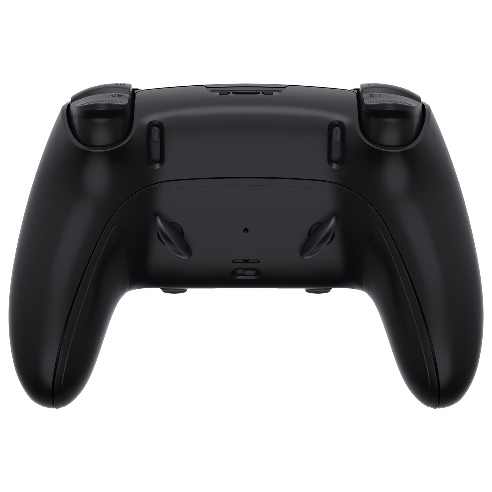 eXtremeRate Black Full Set Housing Shell with Buttons Touchpad Cover ...