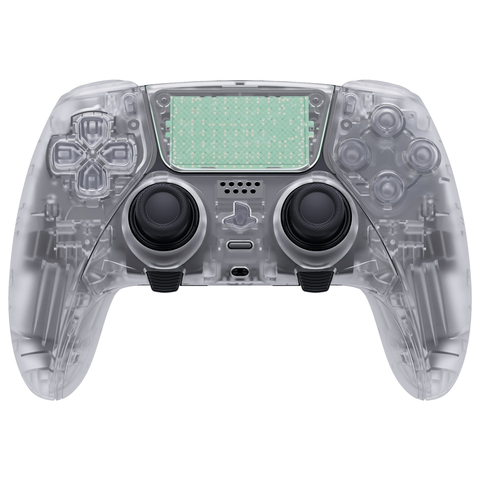 eXtremeRate Clear Full Set Housing Shell with Buttons Touchpad Cover ...