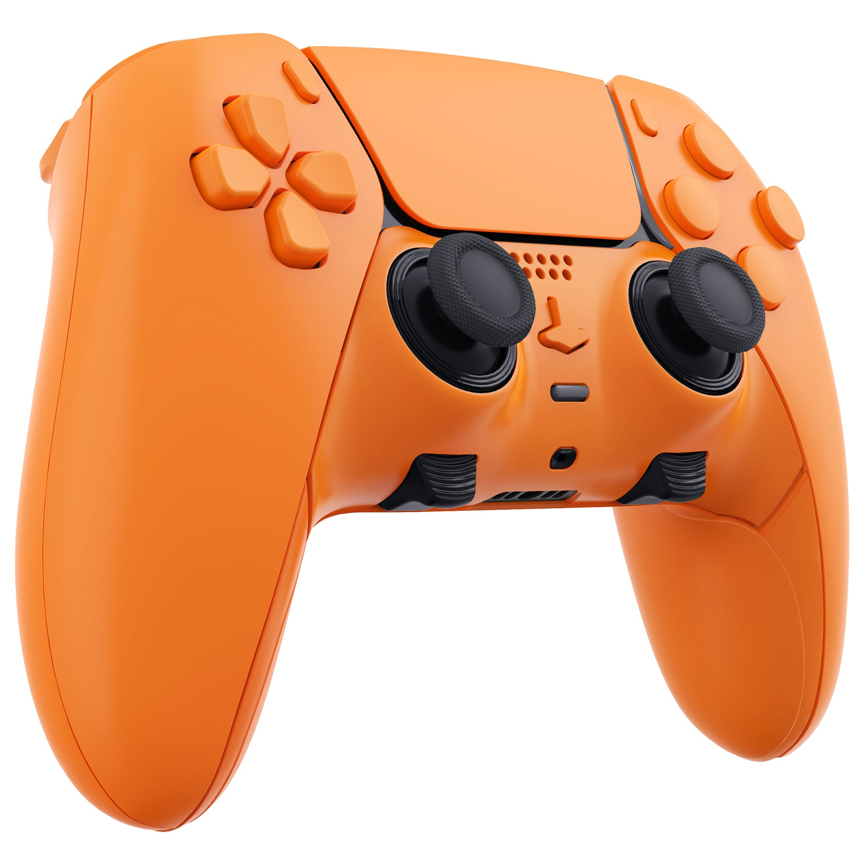 eXtremeRate Orange Full Set Housing Shell with Buttons Touchpad Cover ...