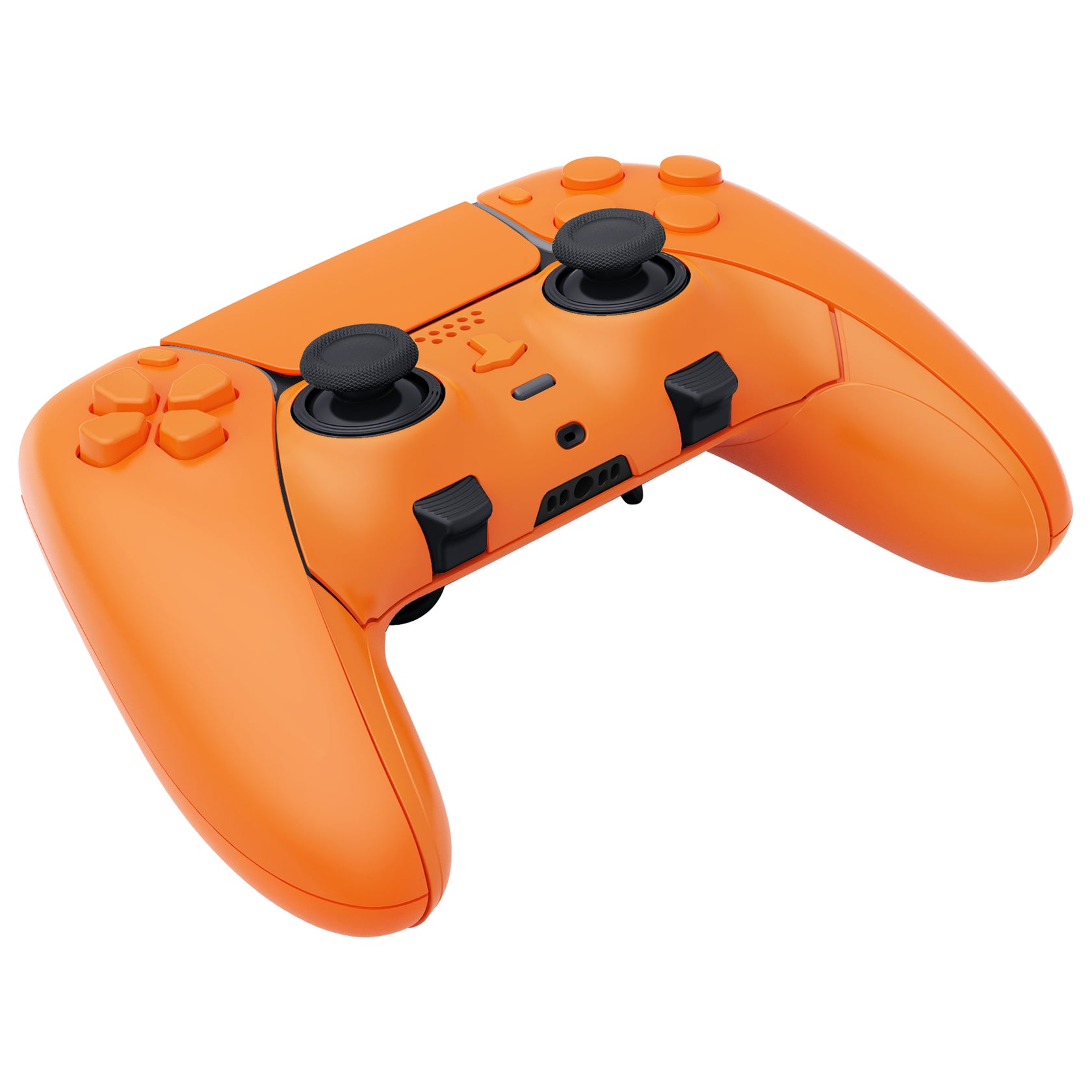 eXtremeRate Orange Full Set Housing Shell with Buttons Touchpad Cover ...