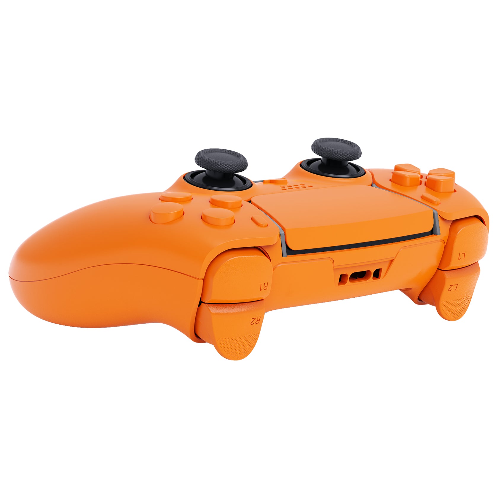 eXtremeRate Orange Full Set Housing Shell with Buttons Touchpad Cover ...