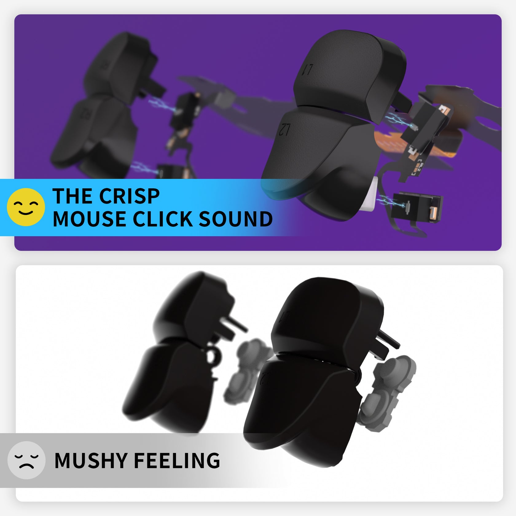 eXtremeRate Micro Switch - Strong Version Clicky Hair Trigger Kit for ...