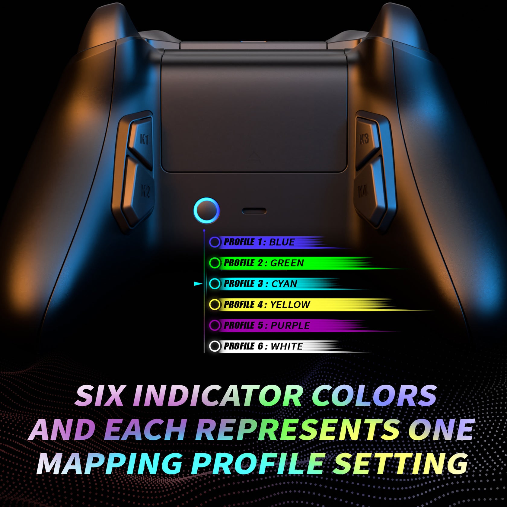 Solid Black Replacement Redesigned K1 K2 K3 K4 Back Buttons & Setting ...