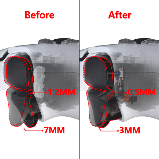 eXtremeRate Tactile Version Clicky Hair Trigger Kit for PS5 Controller ...