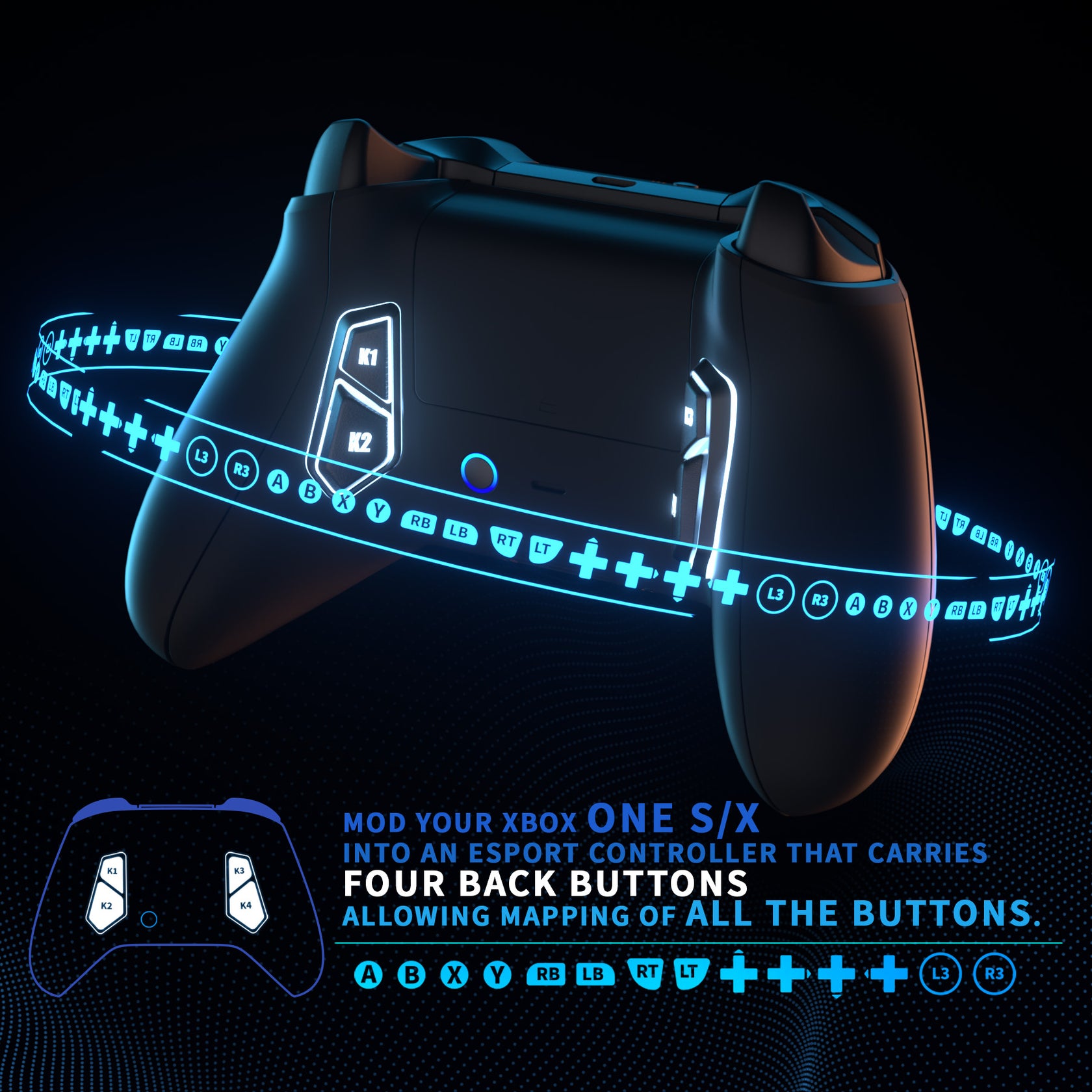 eXtremeRate Victor S Remap Kit for Xbox One S/X Controller, 6 Profiles ...