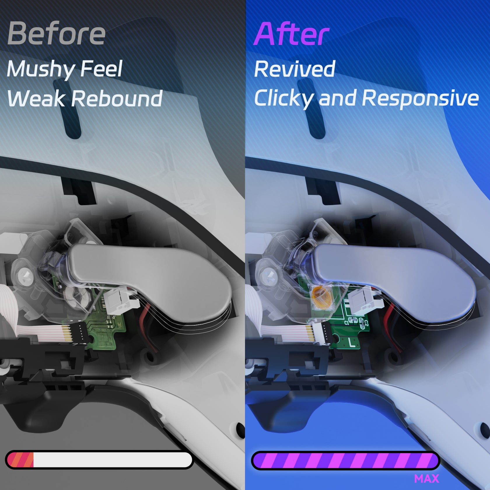 eXtremeRate Back Paddles Replacement Switch Board Kit for PS5 Edge Con ...