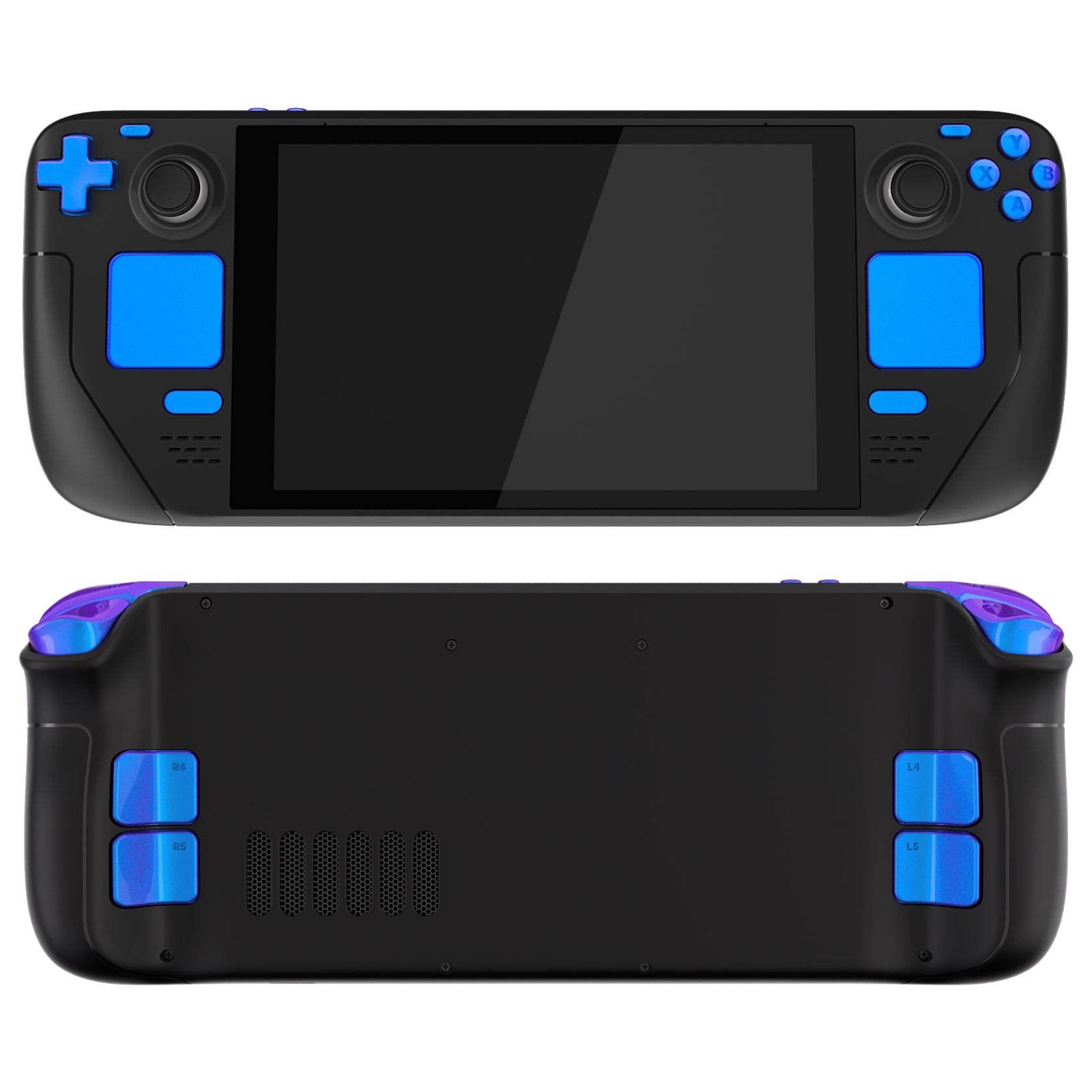 eXtremeRate Chameleon Purple Blue Replacement Full Set Buttons for ...