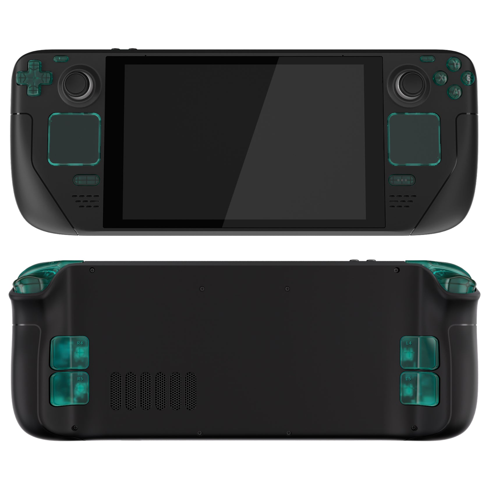 eXtremeRate Emerald Green Replacement Full Set Buttons for Steam Deck ...