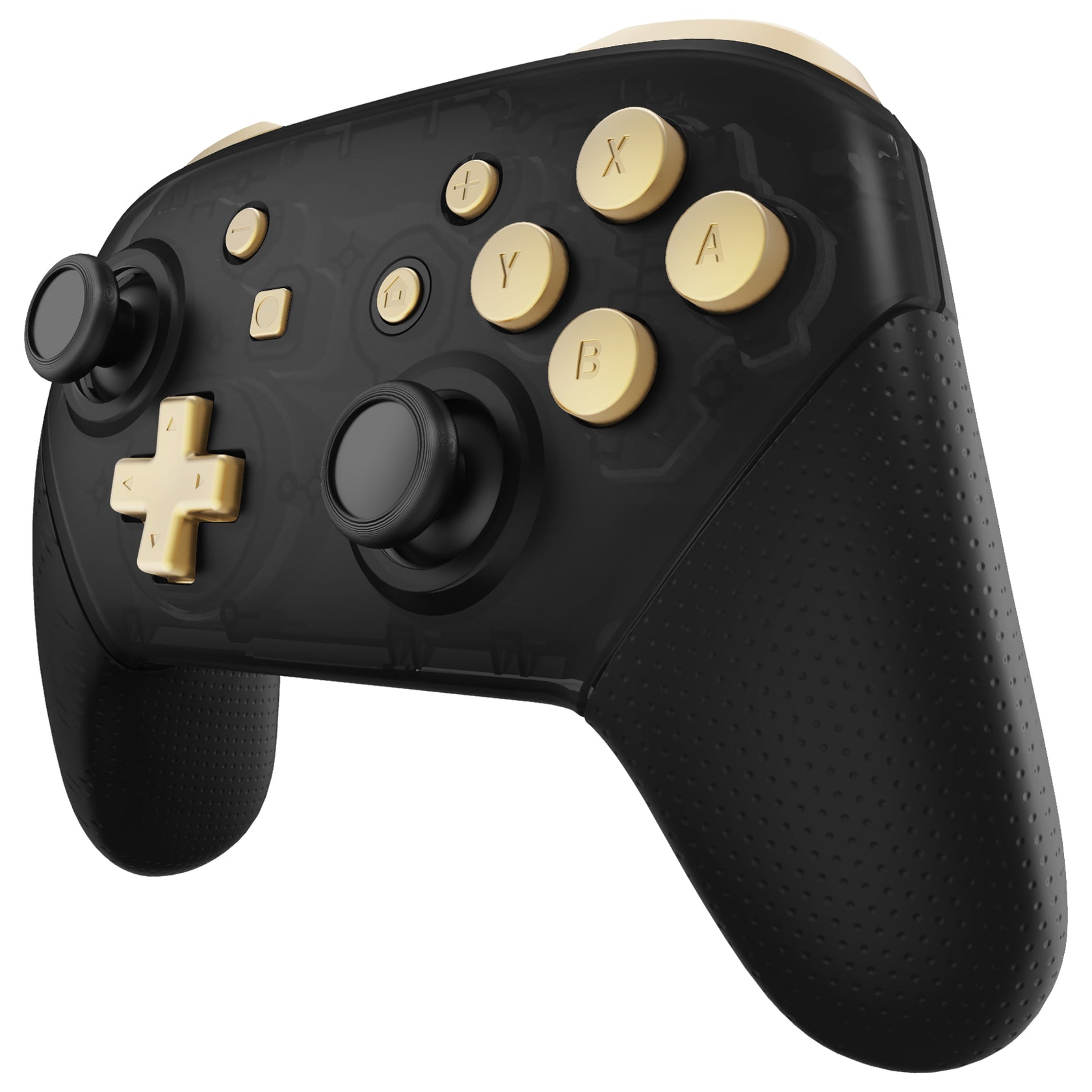 eXtremeRate Metallic Champagne Gold Repair ABXY D-pad ZR ZL L R Keys ...