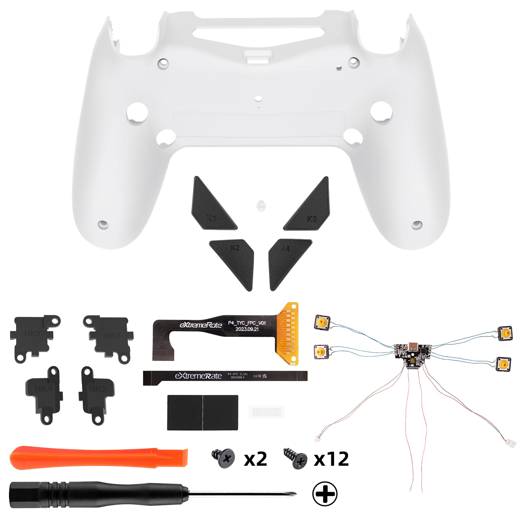 eXtremeRate Dawn Type-C Version Remap Kit for PS4 Slim Pro Controller ...