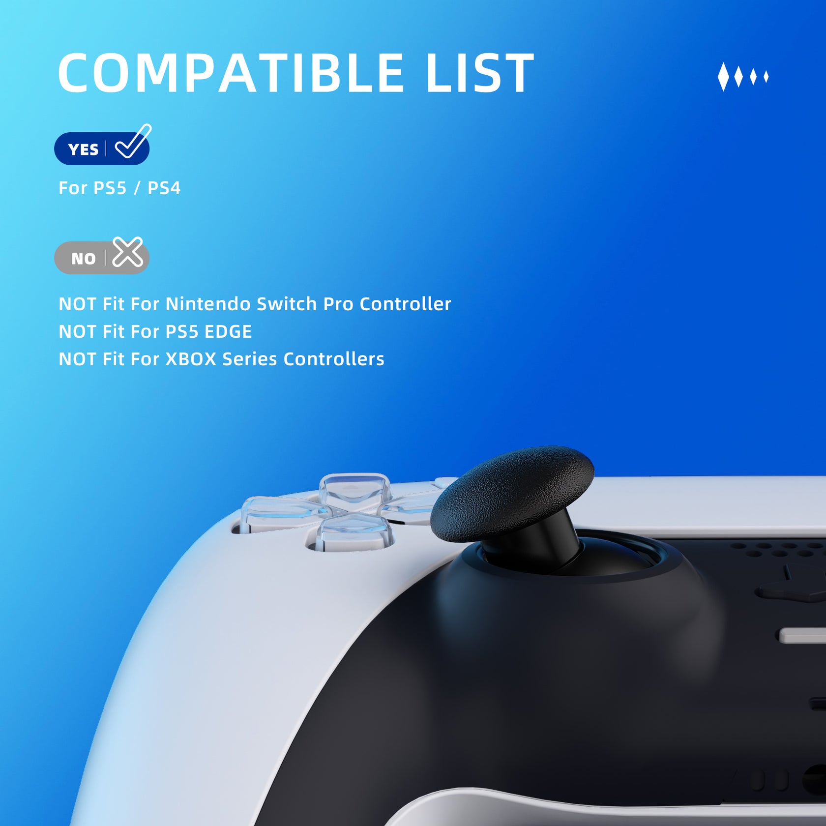 eXtremeRate EDGE Sticks Swappable Thumbsticks for PS5 Controller ...