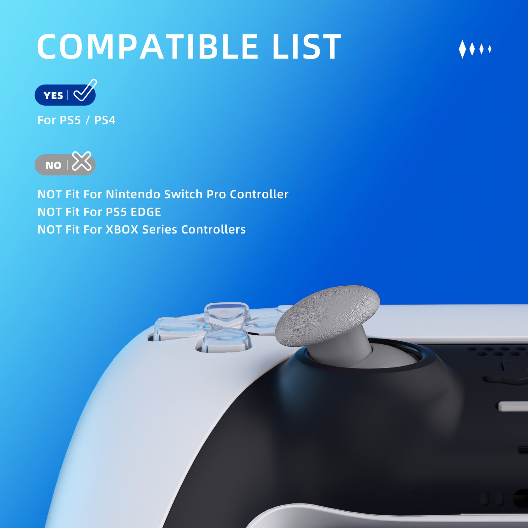 eXtremeRate EDGE Sticks Swappable Thumbsticks for PS5 Controller ...