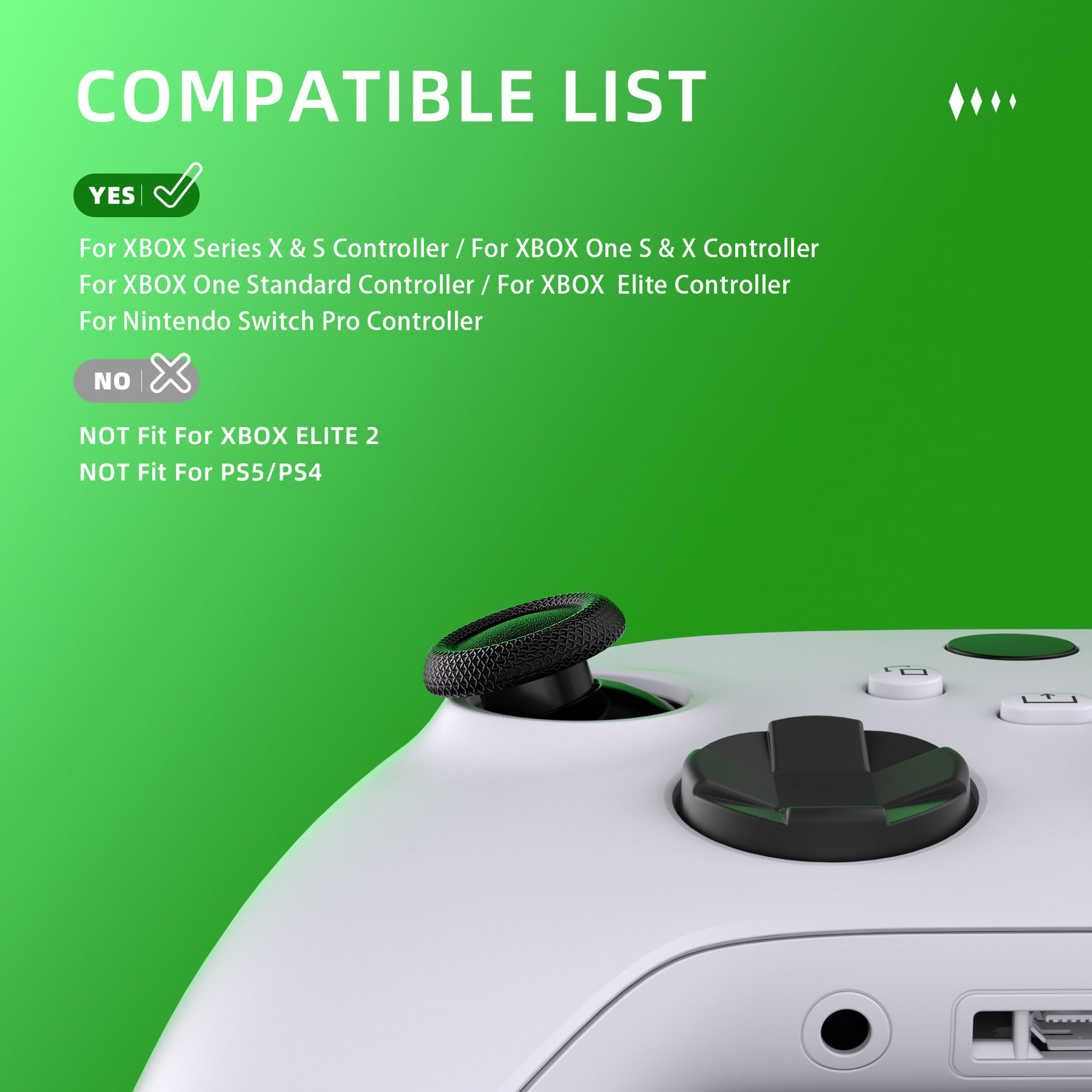 eXtremeRate EDGE Sticks Interchangeable Thumbsticks for Xbox Core ...