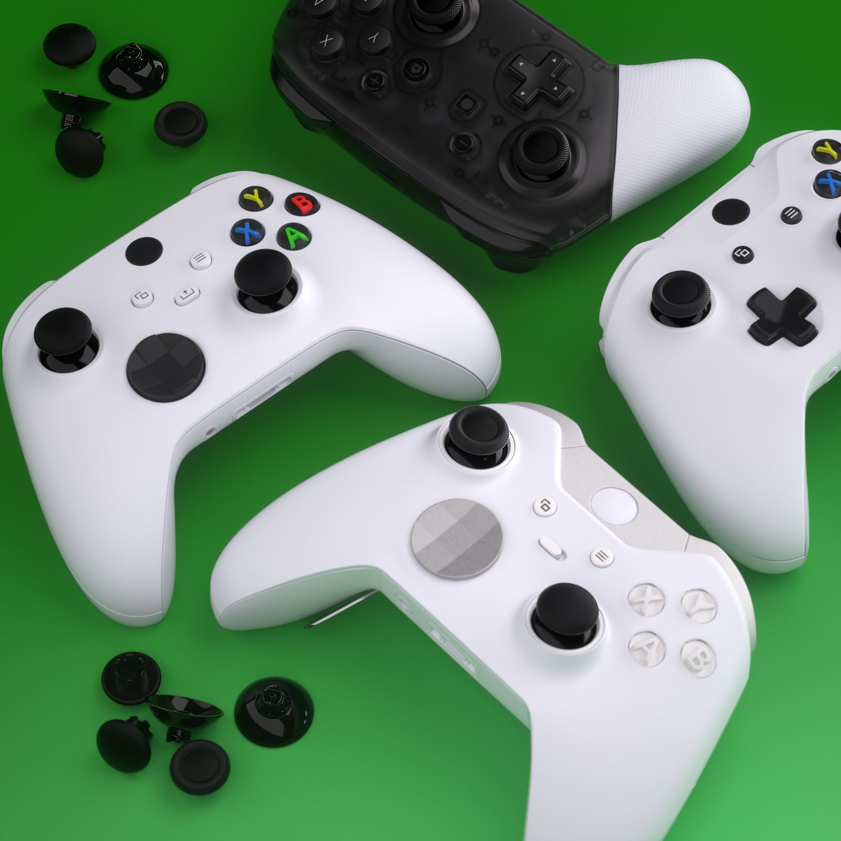 eXtremeRate EDGE Sticks Interchangeable Thumbsticks for Xbox Core ...