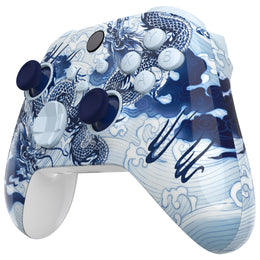 eXtremeRate Porcelain Dragon Controller Full Set Housing Shell Case ...