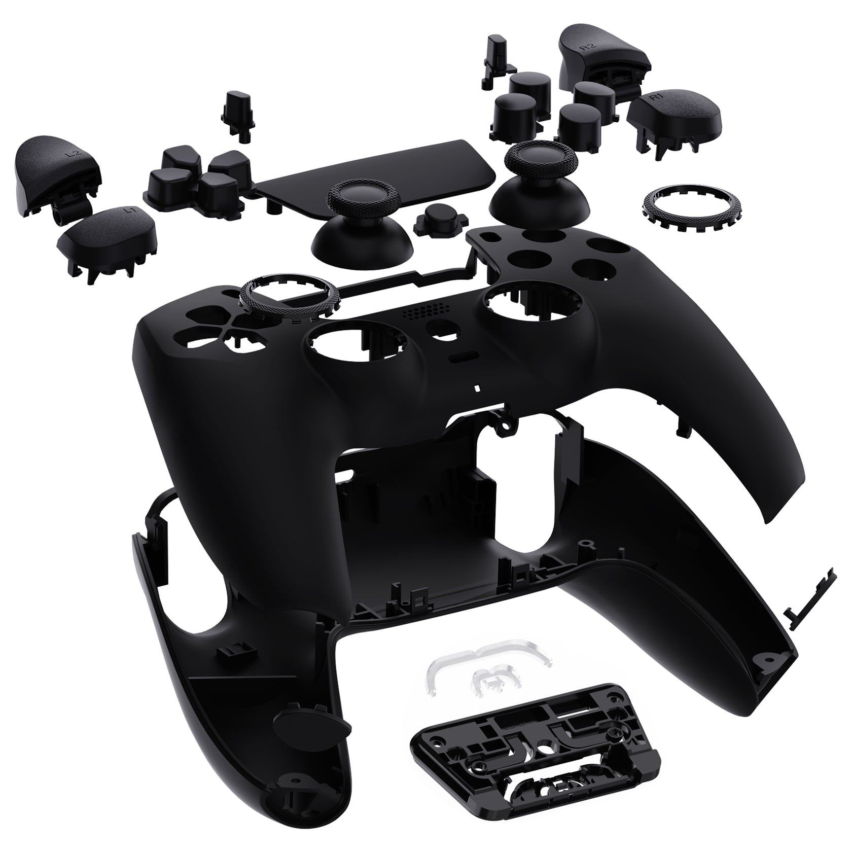 eXtremeRate PS5 Controller LUNA Redesigned Full Set Shells with Buttons ...