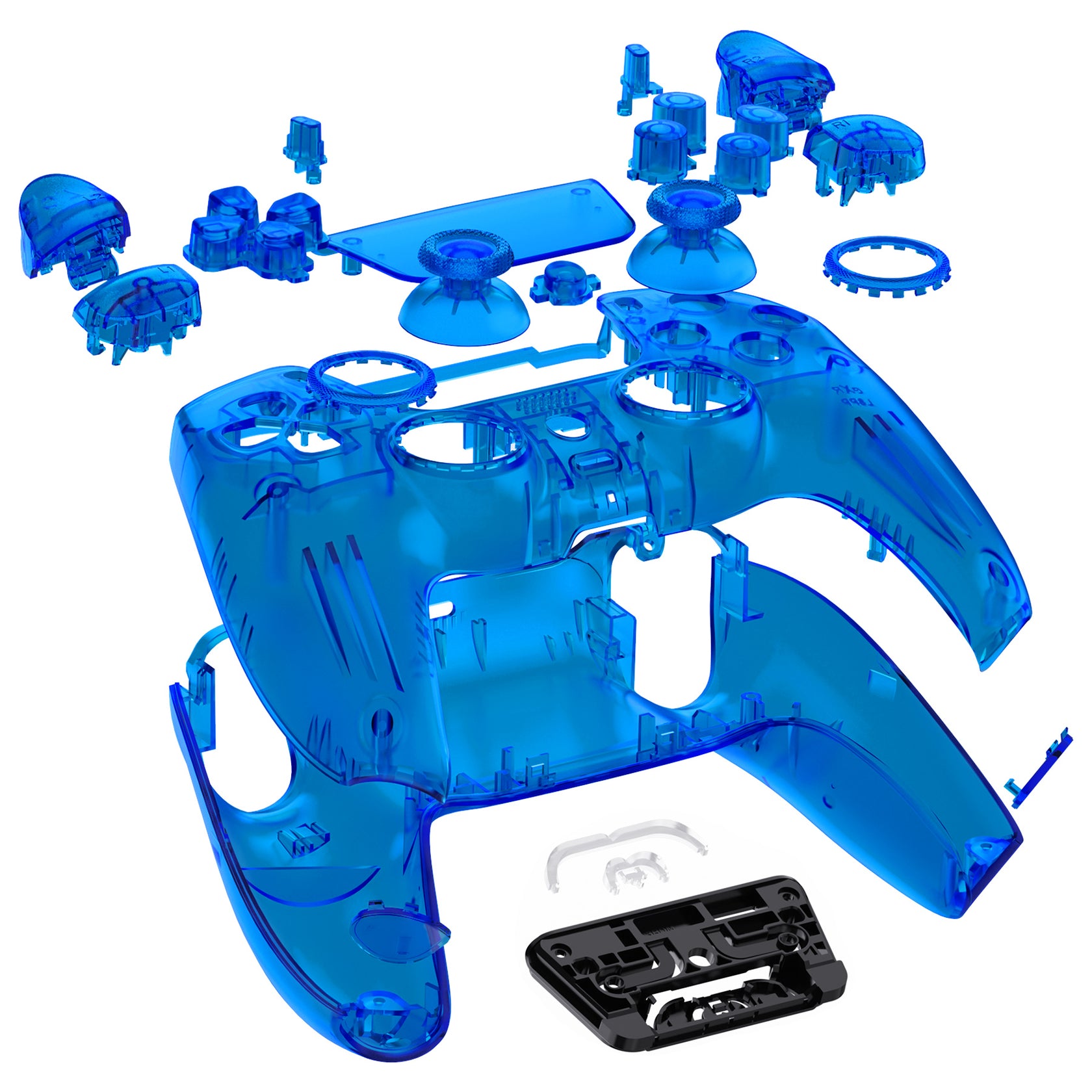 eXtremeRate PS5 Controller LUNA Redesigned Full Set Shells with Buttons ...