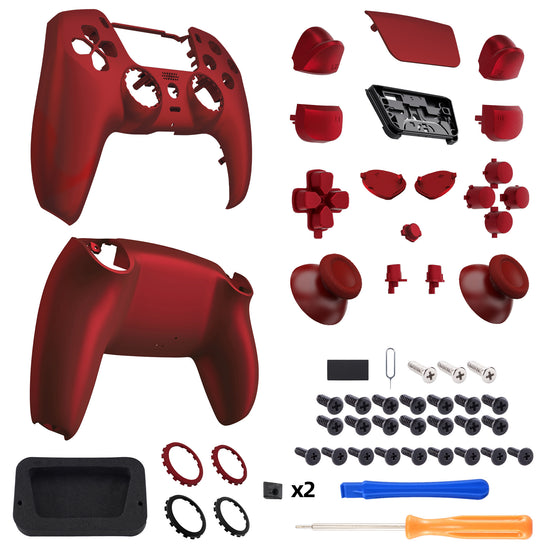 eXtremeRate PS5 Controller LUNA Redesigned Full Set Shells with Buttons ...