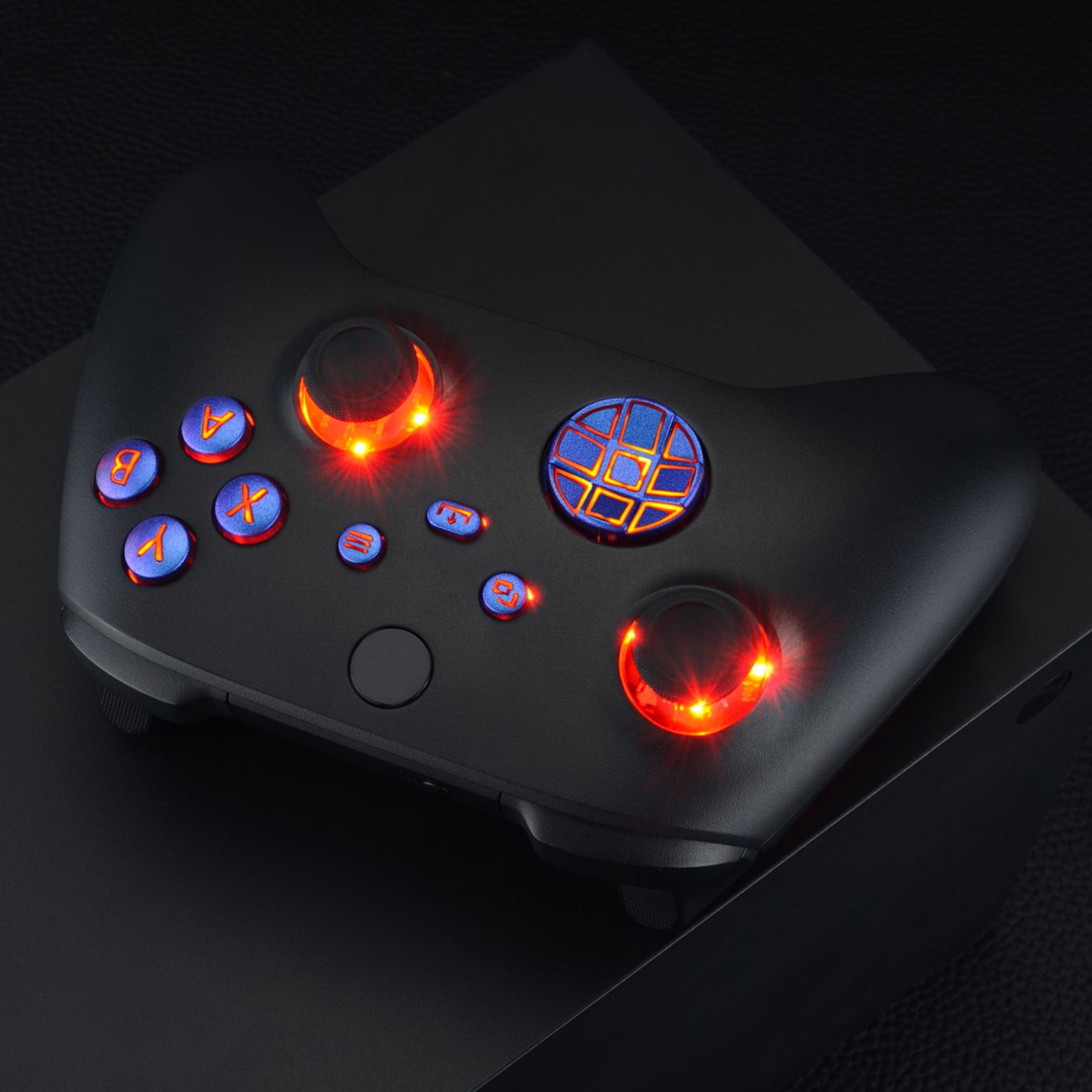 eXtremeRate Multi-Colors Luminated D-pad Thumbsticks Start Back Sync ...