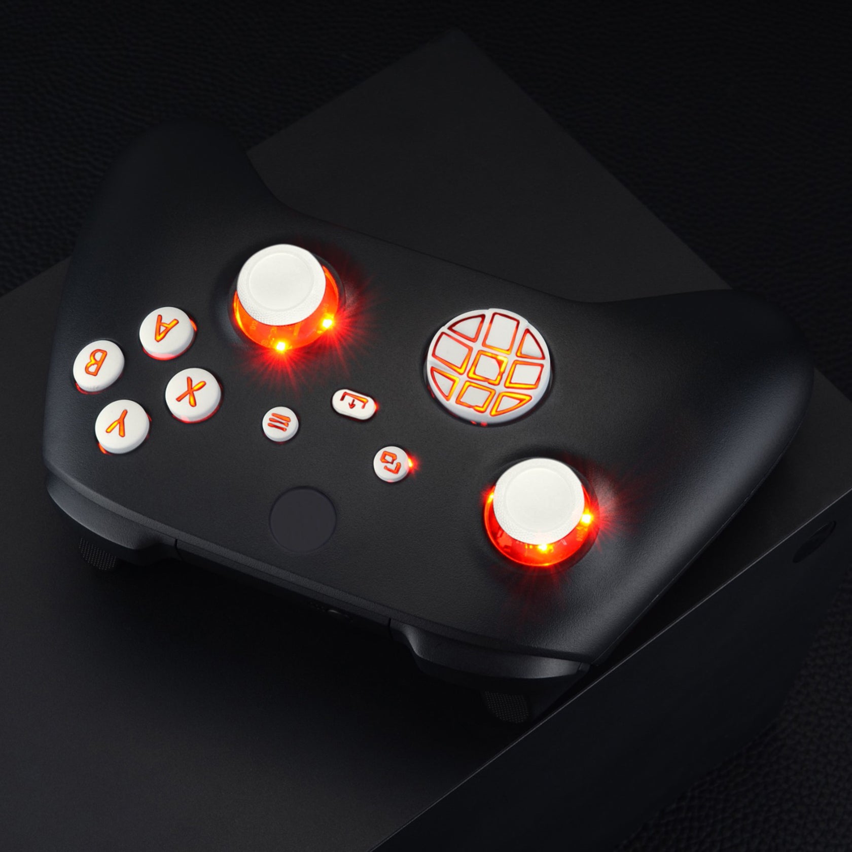 eXtremeRate Multi-Colors Luminated D-pad Thumbsticks Start Back Sync ...