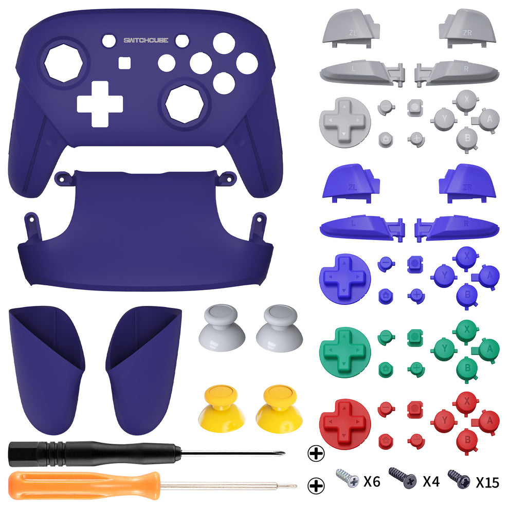 eXtremeRate Octagonal Gated Sticks Design Replacement Full Set Shell F ...