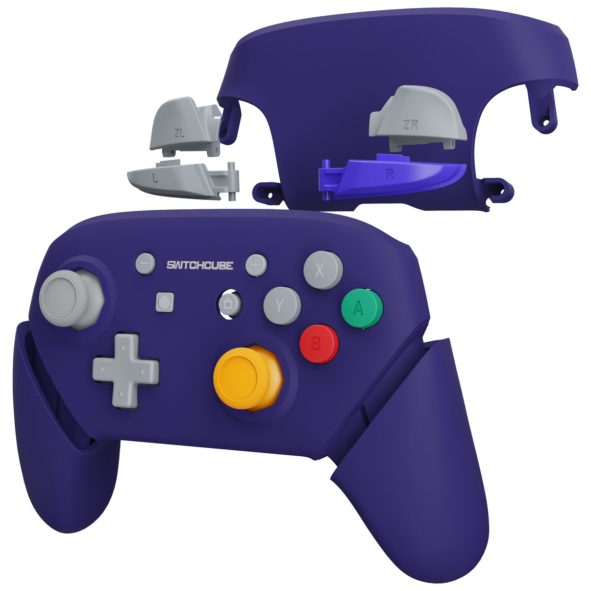 eXtremeRate Octagonal Gated Sticks Design Replacement Full Set Shell F ...