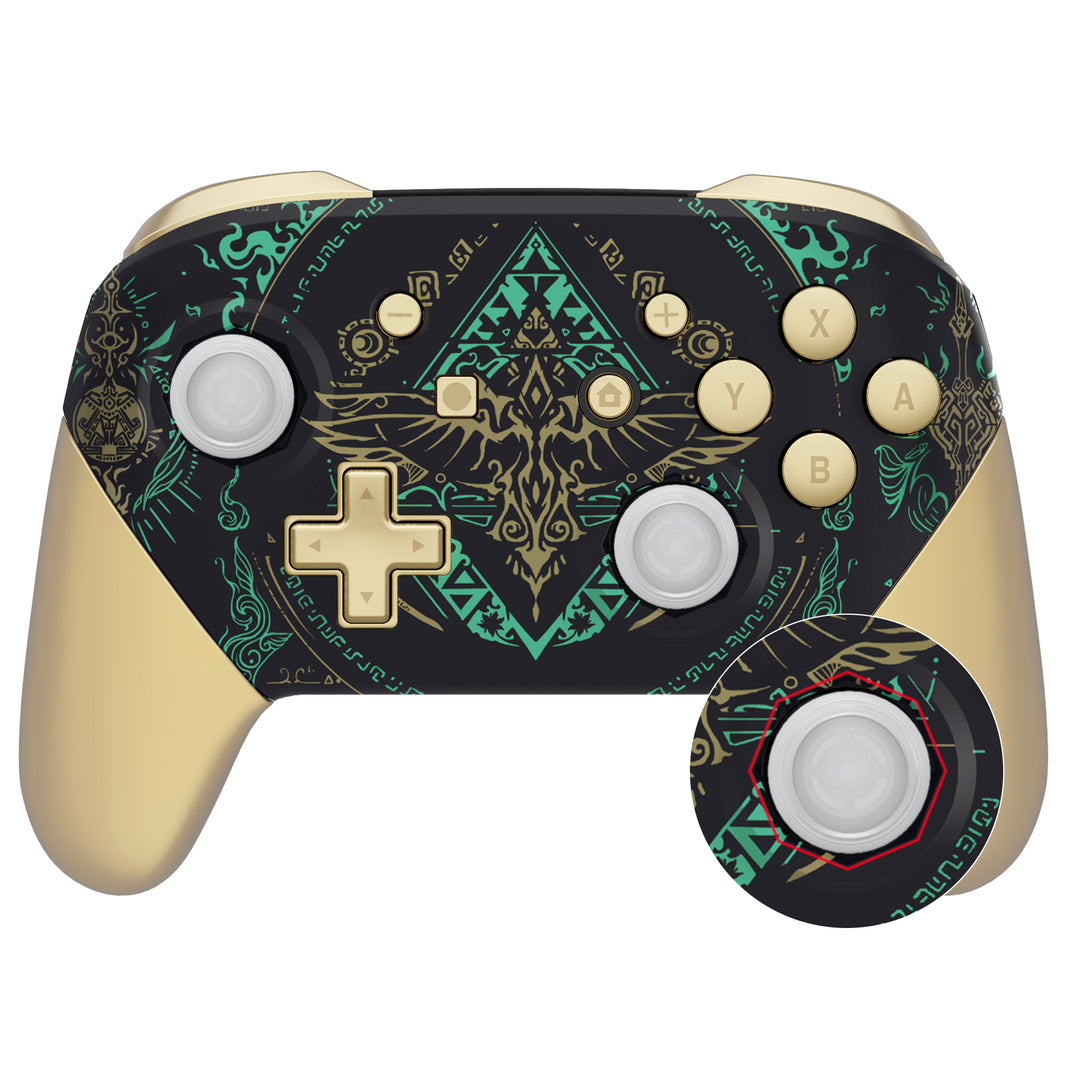 Octagonal Gated Sticks Design Full Set Shells for NS Switch Pro Contro ...