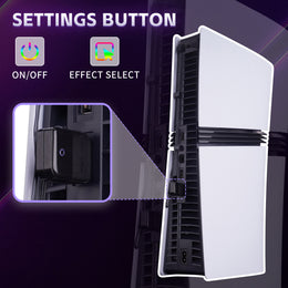 eXtremeRate 7 Colors 40 Effects RGB RAINBOW Logo LED Kit for PS5 Slim ...