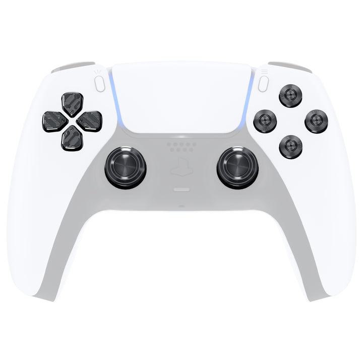 Metal ABXY Dpad Thumbsticks Action Buttons for PS5 Controller ...