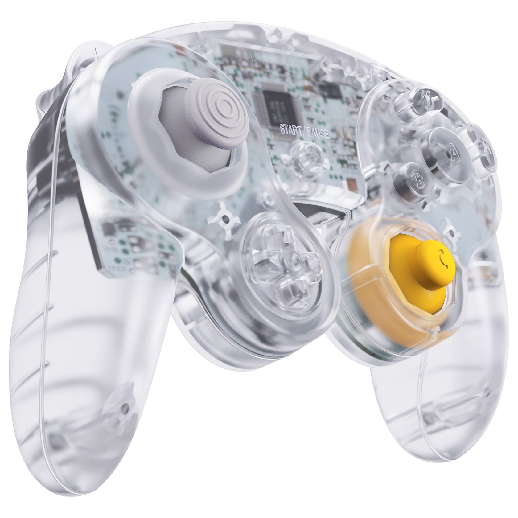 eXtremeRate Clear Faceplate Backplate for Nintendo Gamecube Controller ...