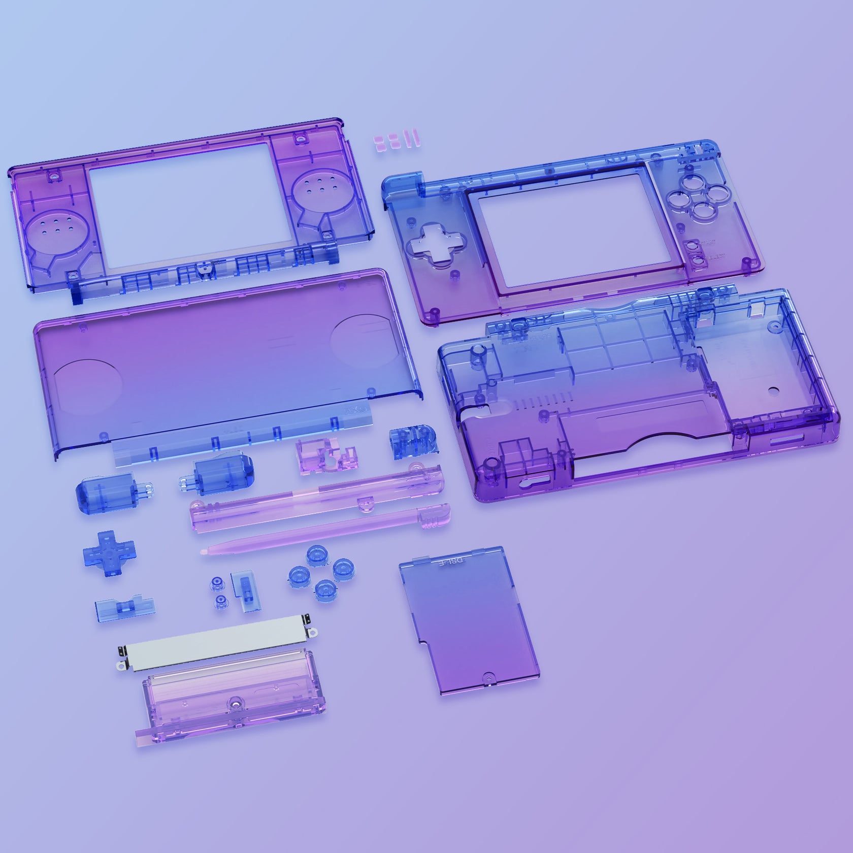 eXtremeRate Gradient Translucent Bluebell Replacement Full Housing ...