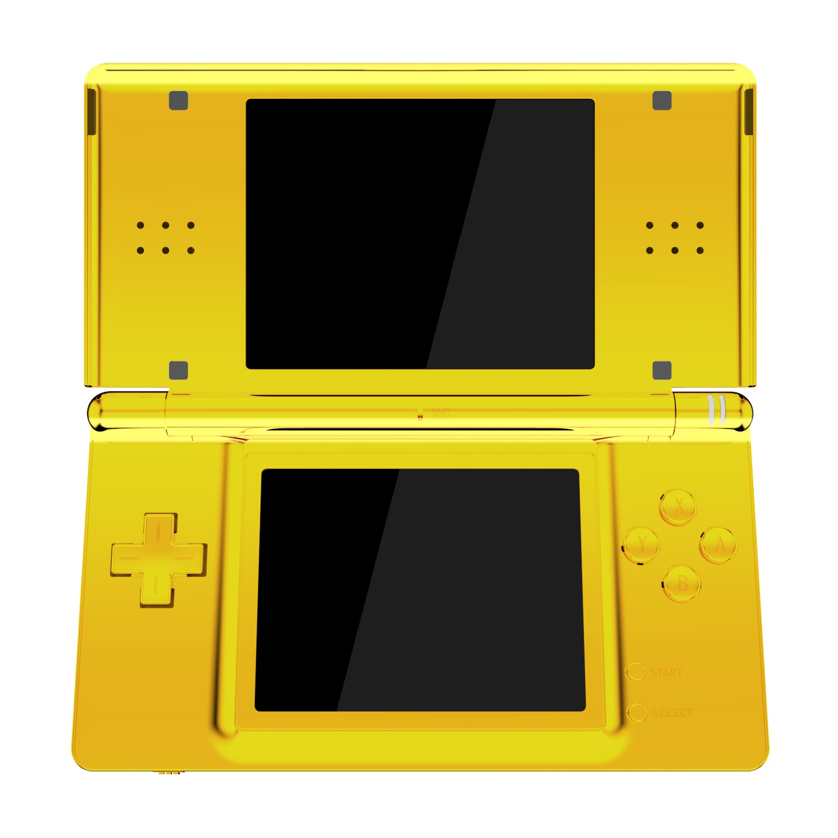 eXtremeRate Chrome Gold Replacement Full Housing Shell for Nintendo DS ...