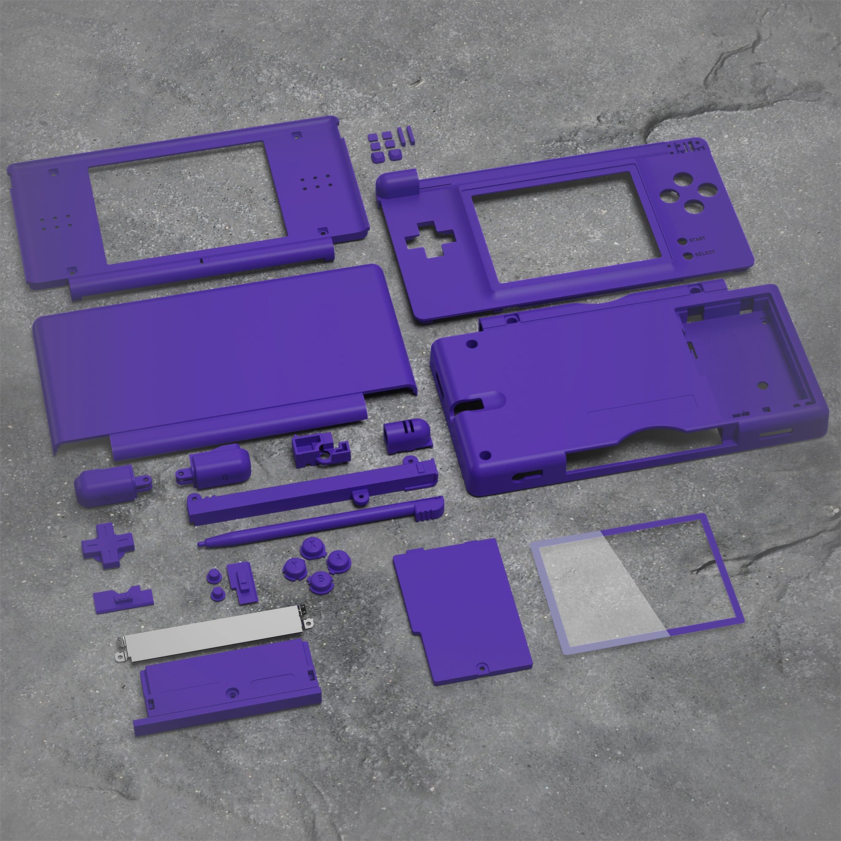 eXtremeRate Purple Replacement Full Housing Shell for Nintendo DS Lite ...